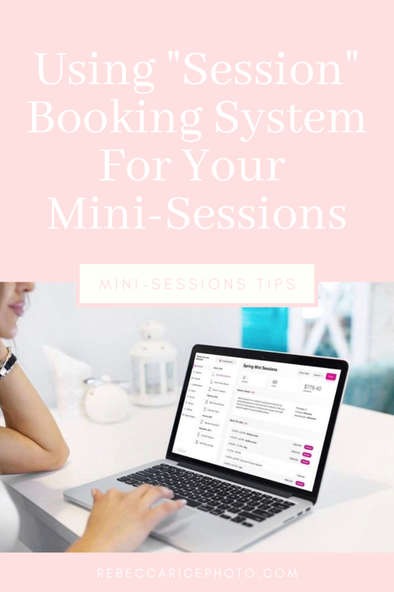 Using "Session" Booking System For Your Mini-Sessions ...