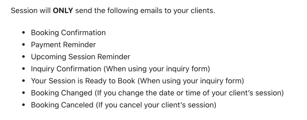 Using "Session" Booking System For Your Mini-Sessions ...