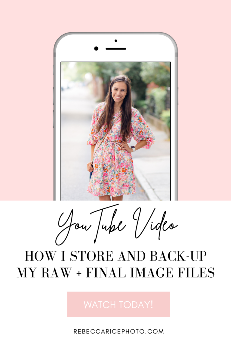 How I Store and Back-Up My RAW + Final Image Files
