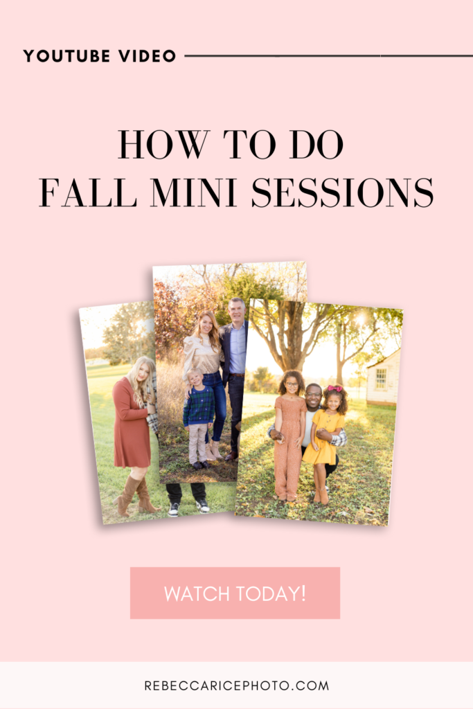 How to do Fall Mini Sessions | Mini Session Photography Tips