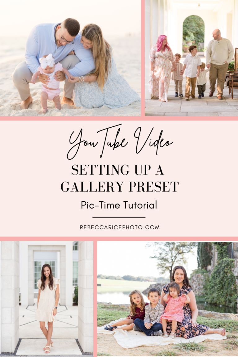 Setting up a Gallery Preset | Pic-Time Tutorial