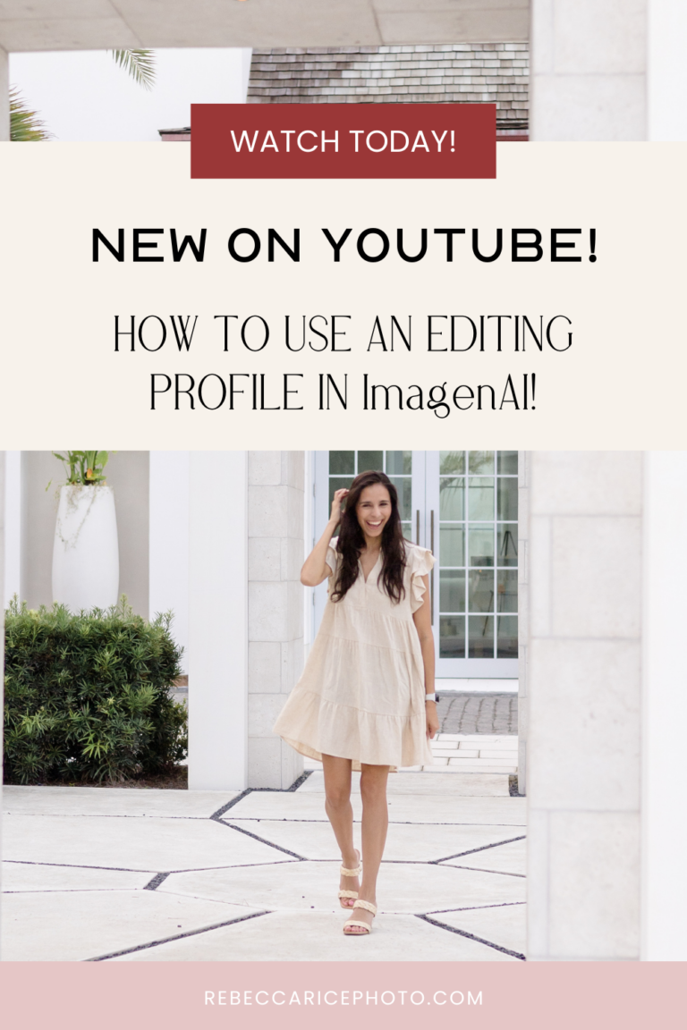 Using an Editing Profile in ImagenAI